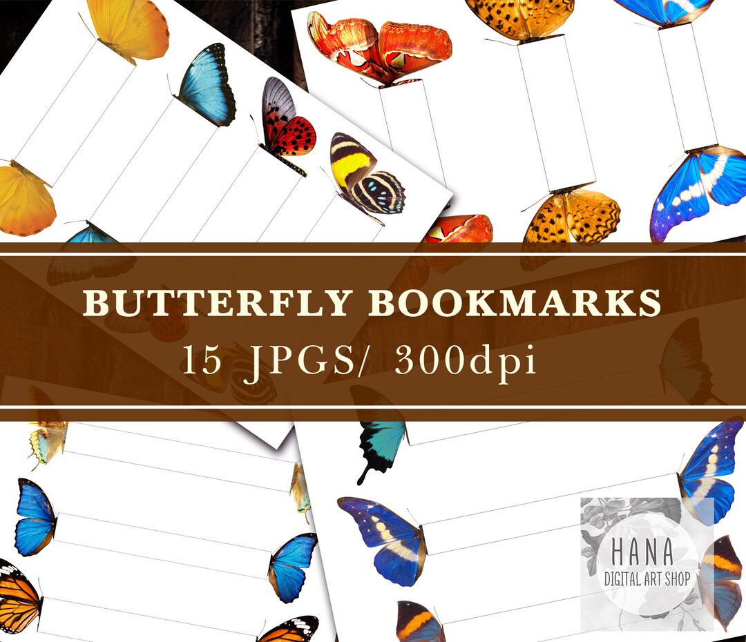 Butterfly Bookmark, Unique Butterfly Wing Bookmark, Book Accessories ...