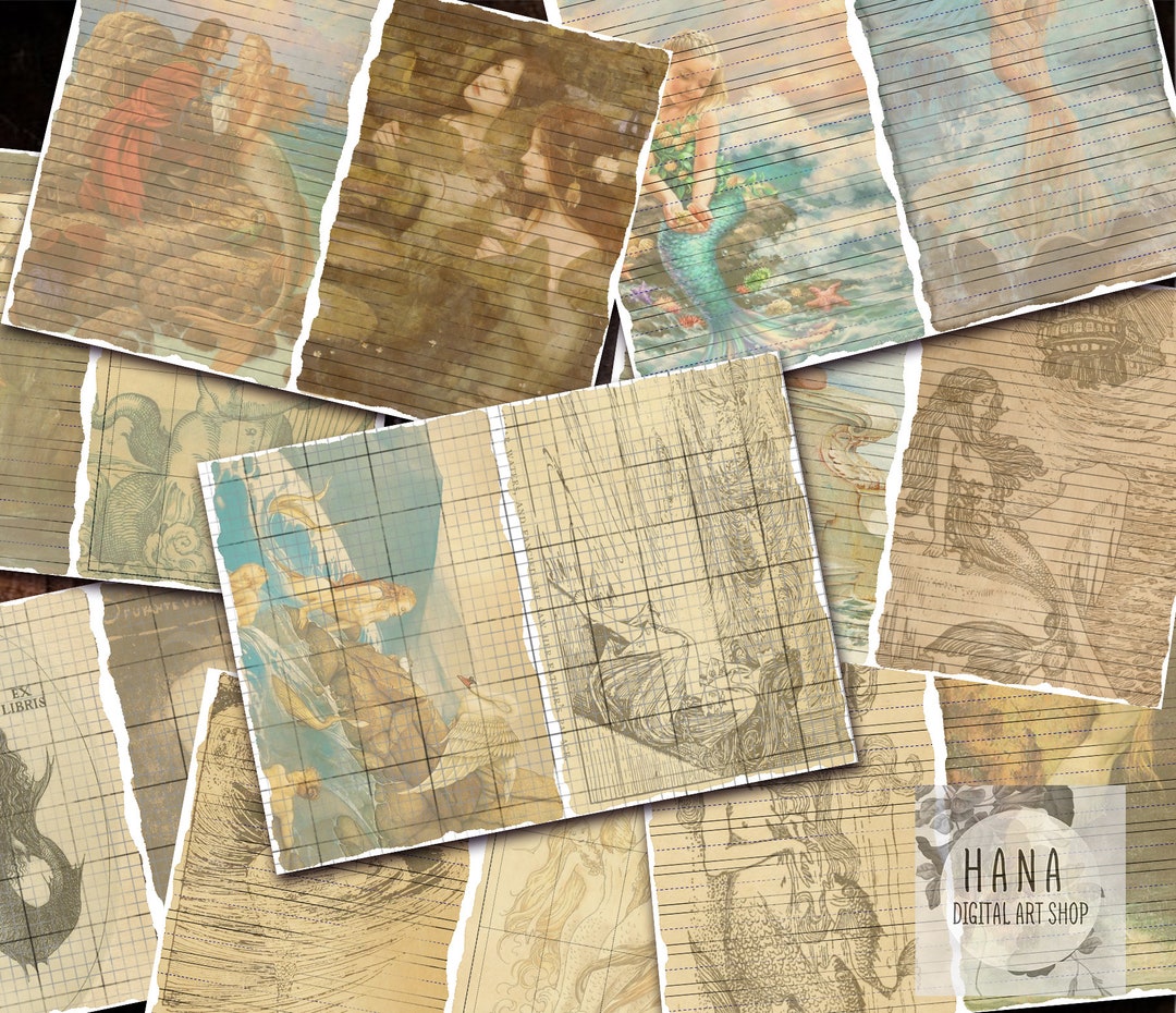 SIREN Lined Paper, Mermaid Journal Book, Underwater Journal, Ariel ...