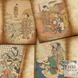 VINTAGE JAPANESE Printable Pages for Junk Journals, Japanese Ephemera ...