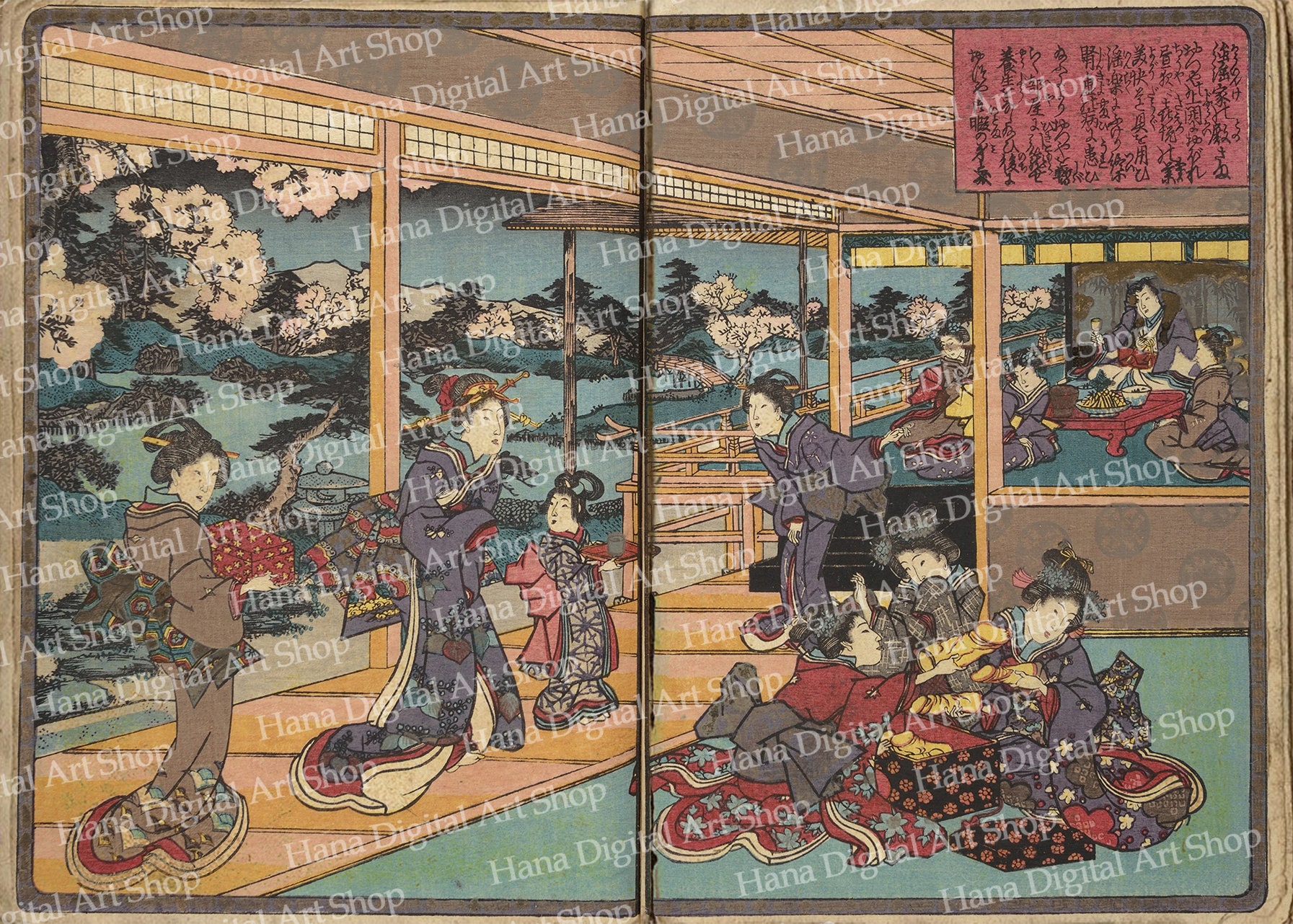 Japanese Printable Pages for Junk Journals, Japanese Ephemera, Junk ...