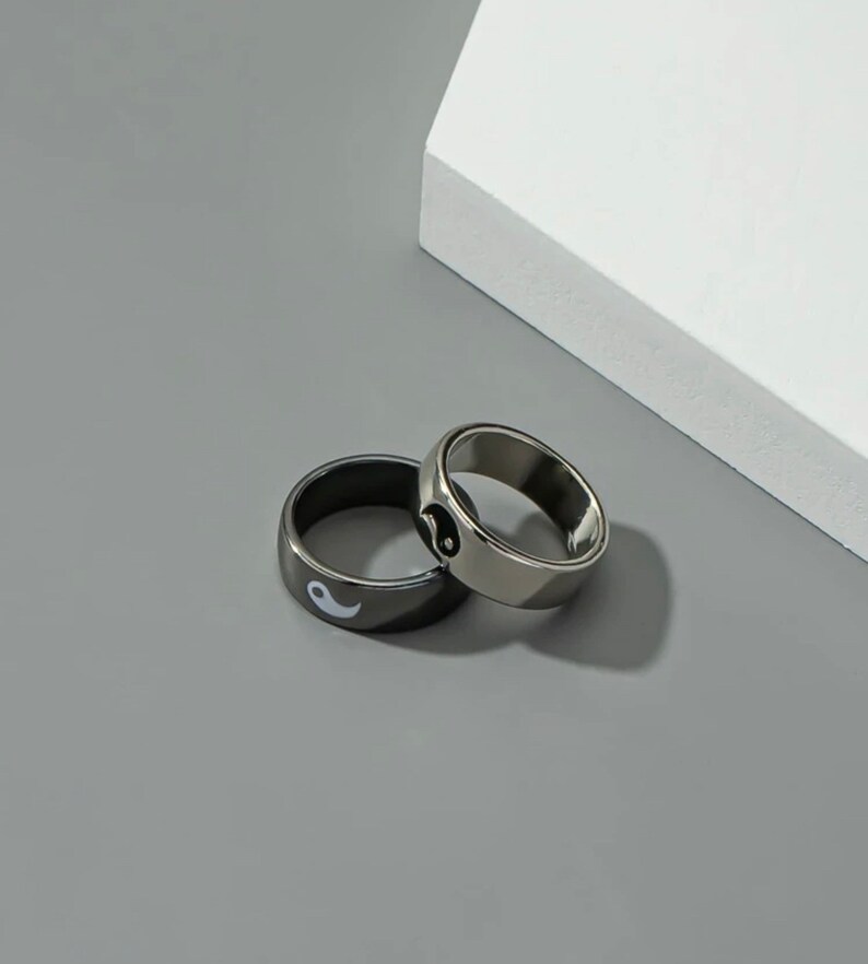 Ying Yang Partner Rings - Etsy