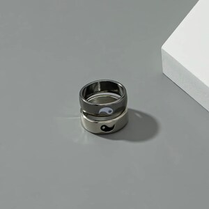 Ying Yang Partner Rings - Etsy