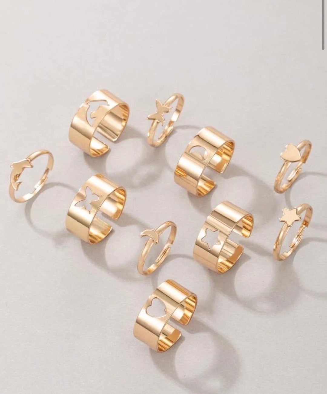 Matching Partner/couple Gold Rings - Etsy