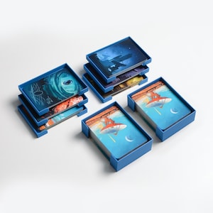 SETI Board Game Insert / Organizer – Sleeved Card Compatible + Optional ...