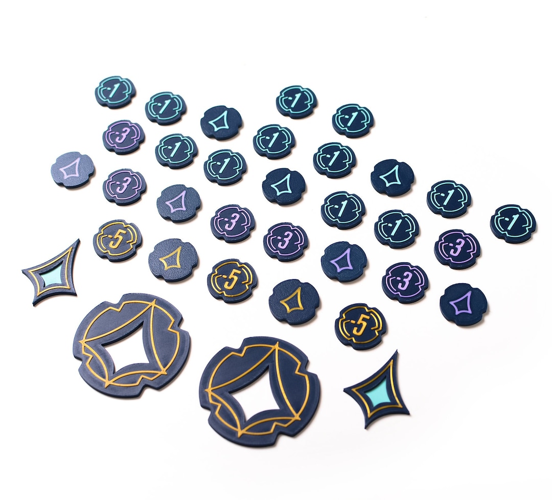 Lorcana: Damage, Lore, Star Token Counters Set - Etsy