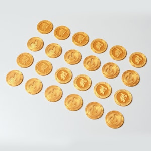 Flamecraft Coin: 3D Printed Golden Token Set - Etsy