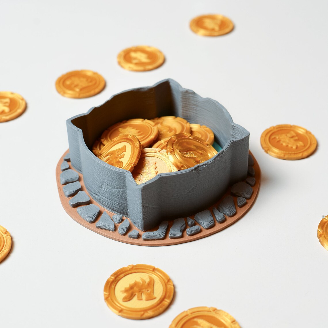 Flamecraft Coin: 3D Printed Golden Token Set - Etsy