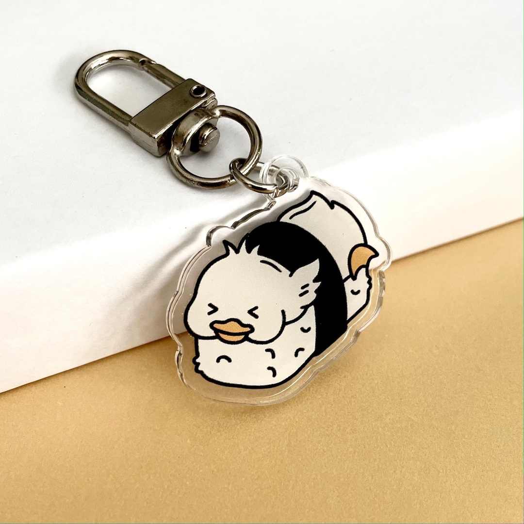 Duck Acrylic Keychains | Duck Keychain Duckie | Ducks Sushi Keychain ...