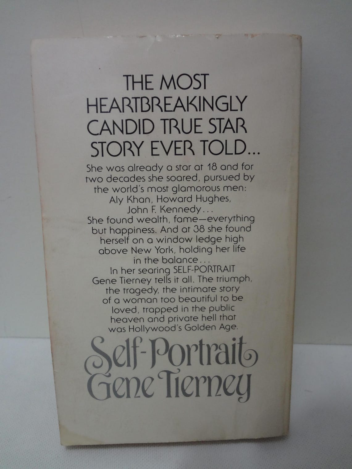 Self-portrait Gene Tierney With Mickey Herskowitz Berkley 1980 - Etsy
