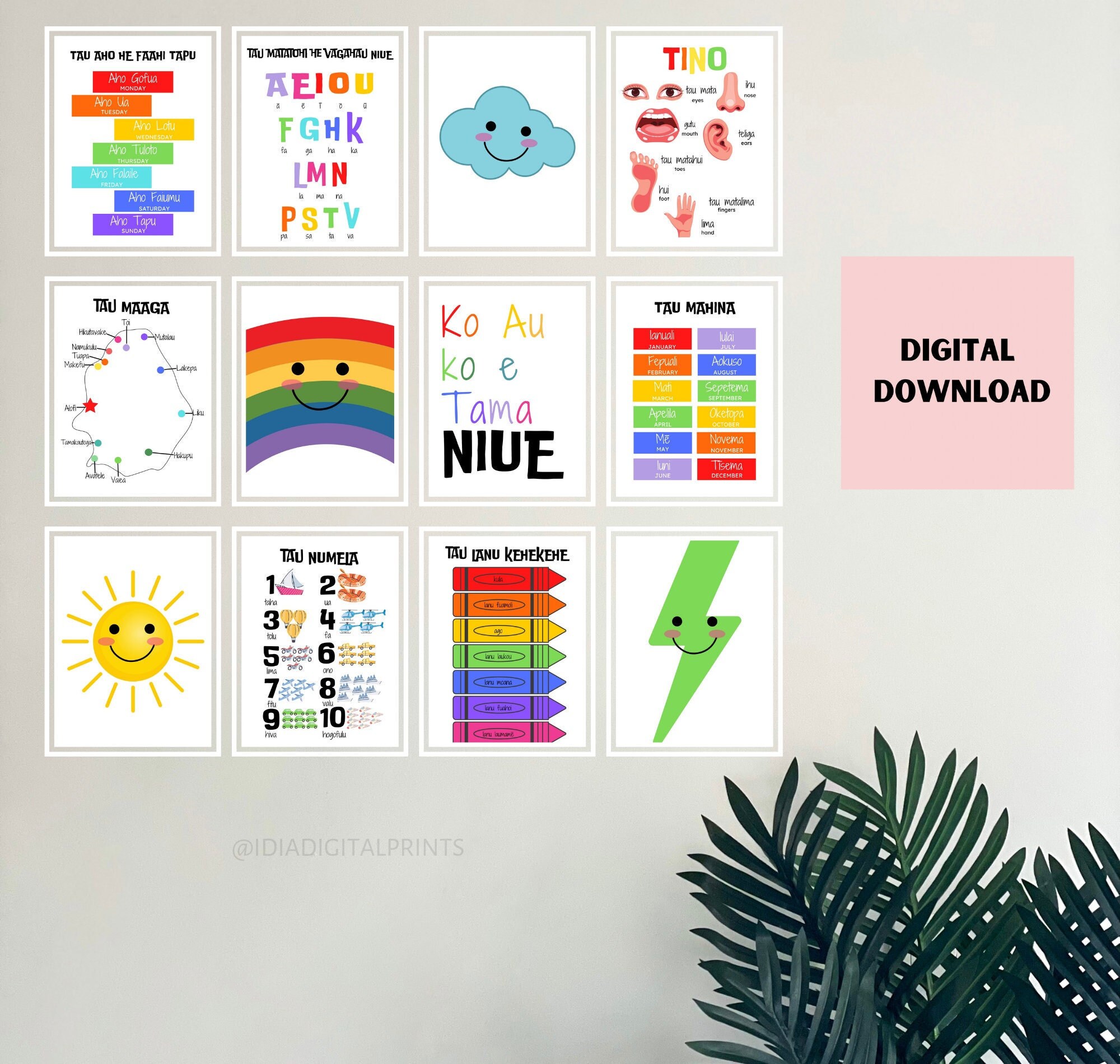 Wall Hangings Share our culture. Children Learning Resource Niue ...