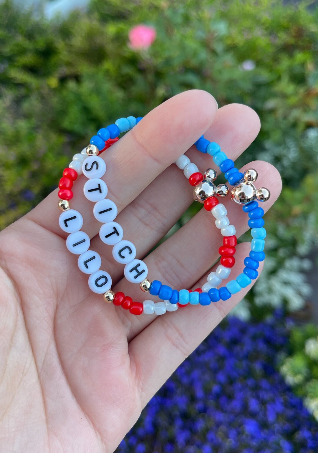 Lilo and Stitch Bracelet Handmade Beaded Bracelet - Etsy