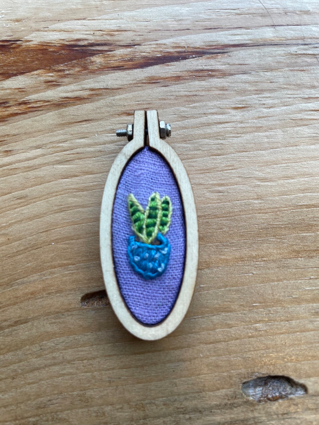 Miniature Snake Plant Embroidery - Etsy