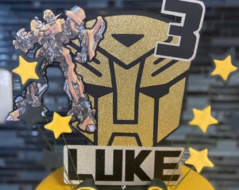 Printable Cake Topper. Transformers Cake Topper Happy Birthday - Etsy