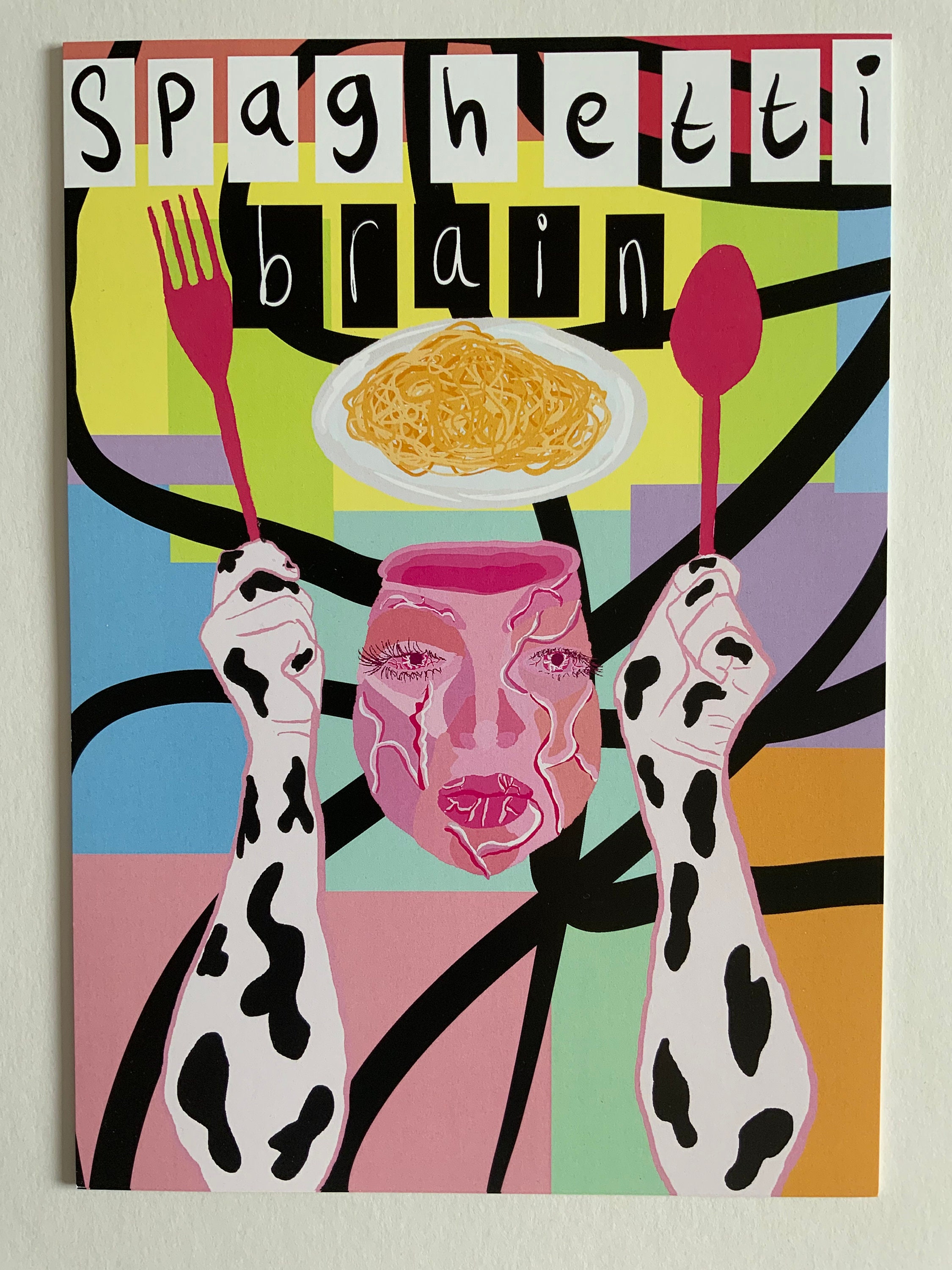 Spaghetti Brain A4 Digital Art Print - Etsy