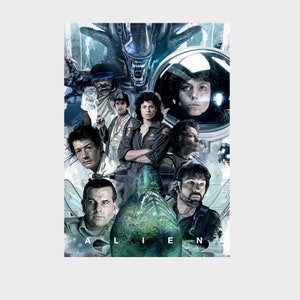 Alien A4 Poster, Know Your Xenomorph, Perfect Organism, Nostromo Crew ...
