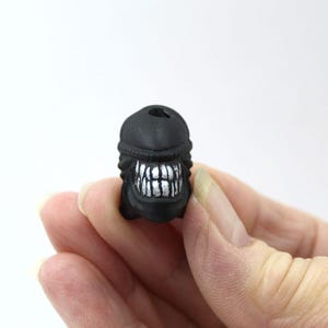 Hand-painted Predator Mask Bead: Resin Dreadlock & Beard Jewelry - Etsy