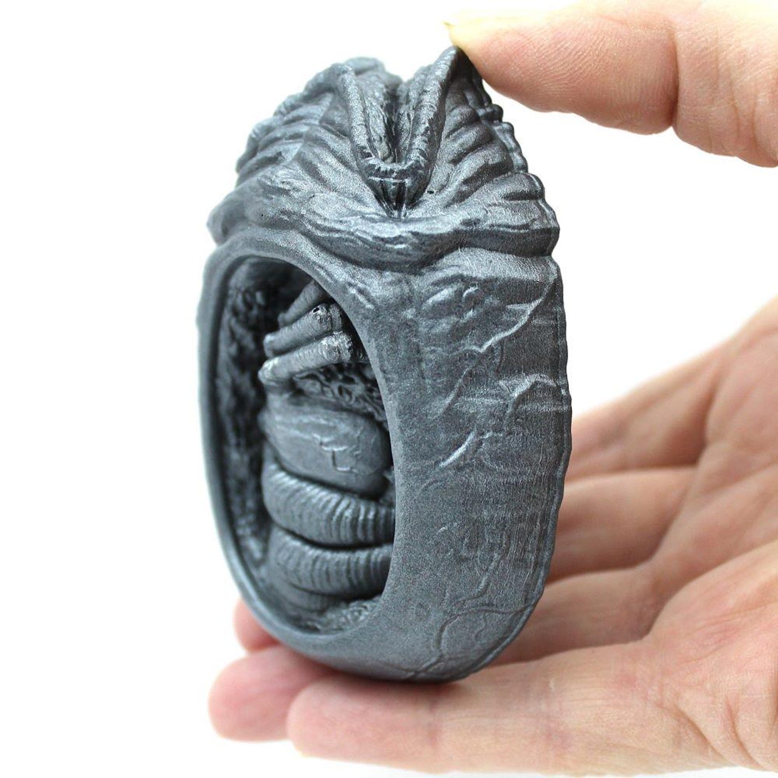 Cutaway Xenomorph Egg: Green and Red Alien Ovomorph With Facehugger - Etsy