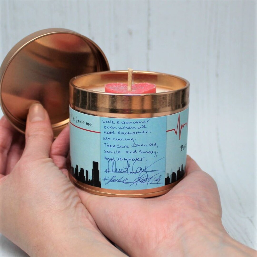 Grey's Anatomy Post It Candle, Derek & Meredith Post It Vows, Valentine ...