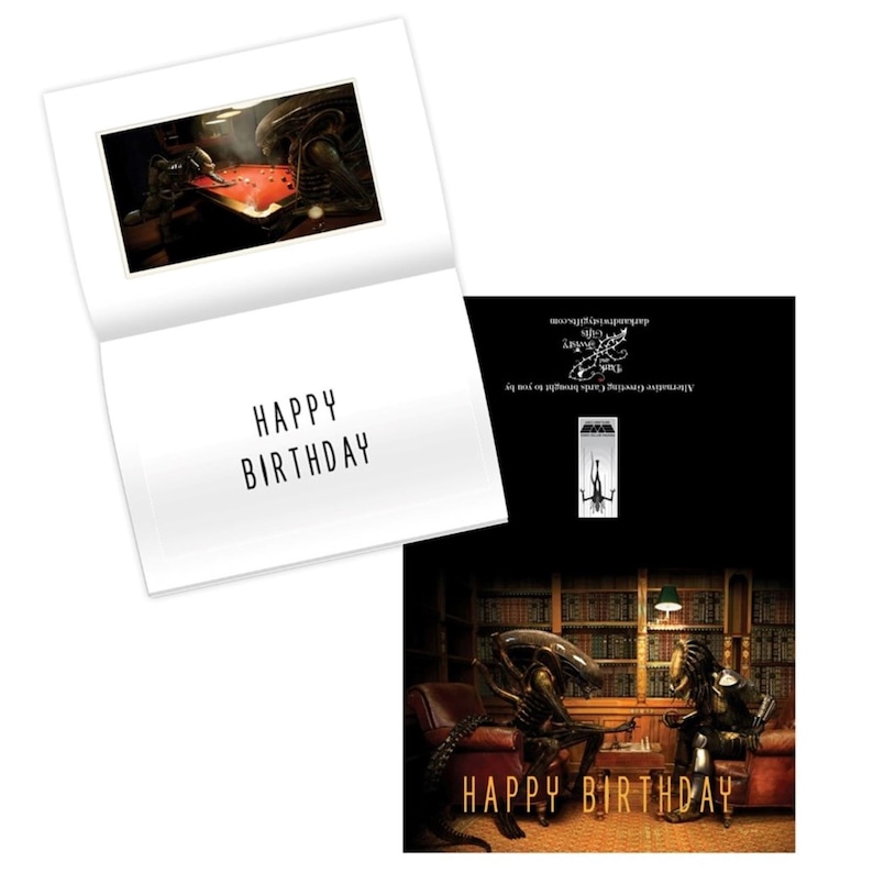 Xenomorph Alien Birthday Card: Jonesy Cat Sci-fi Art (A5 Size) - Etsy UK