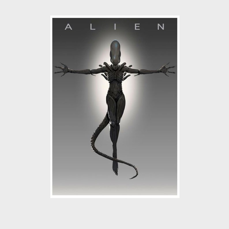 Alien A4 Poster, Know Your Xenomorph, Perfect Organism, Nostromo Crew ...