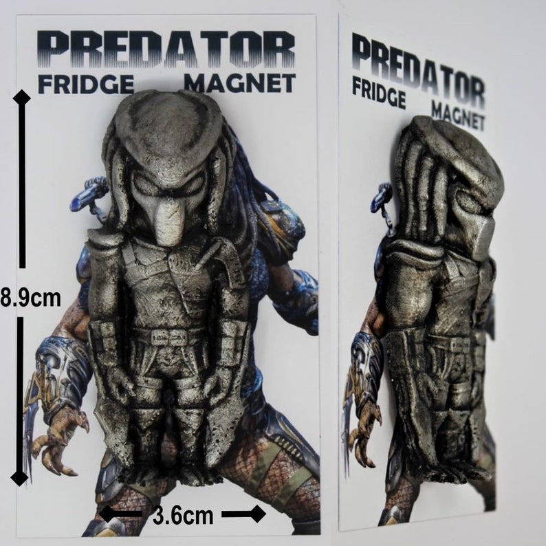 Predator Fridge Magnet Predator 2 Bio Scar Bio Celtic Bio - Etsy