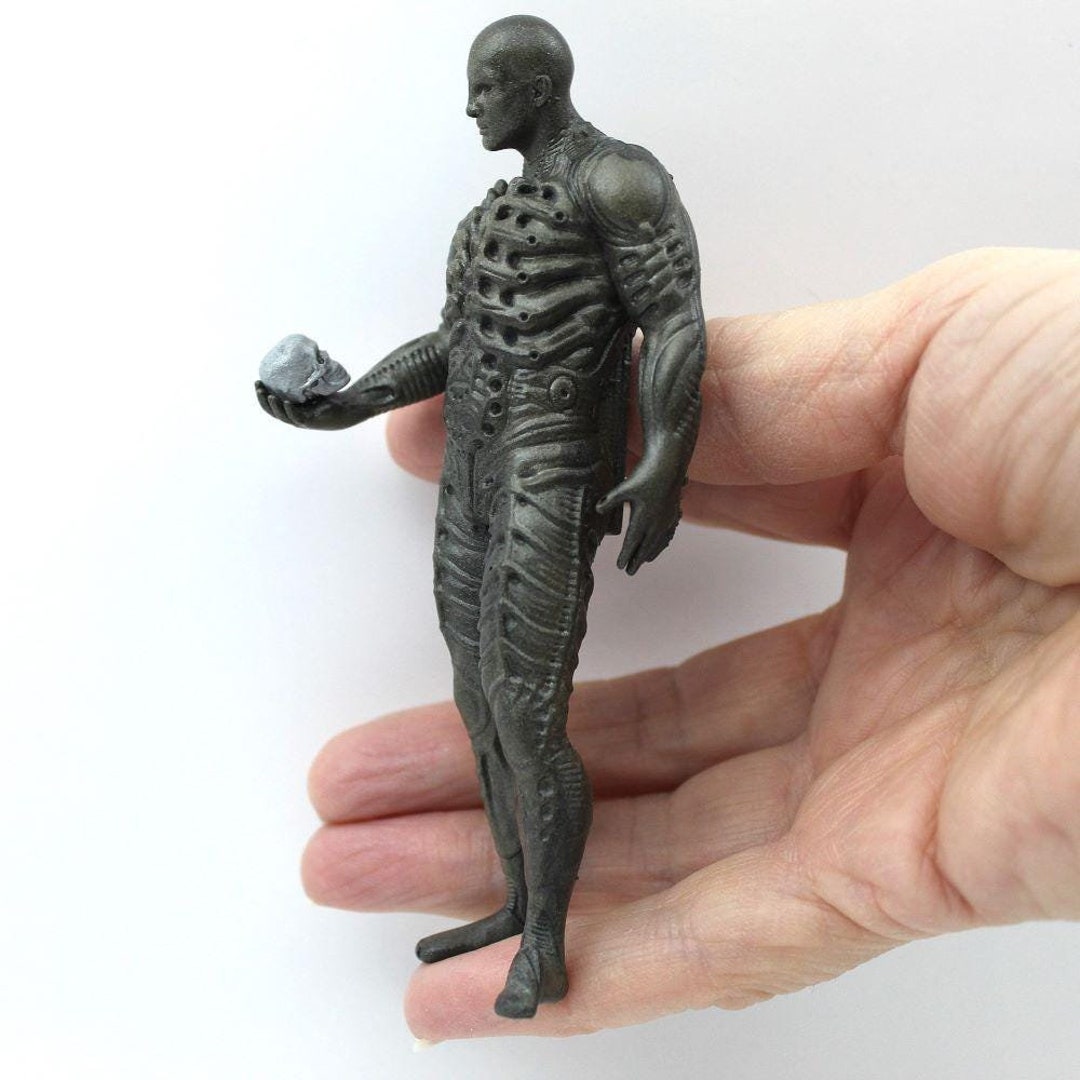 Alien Prometheus Engineer FRIDGE MAGNET, Human Skull in Hand. the ...