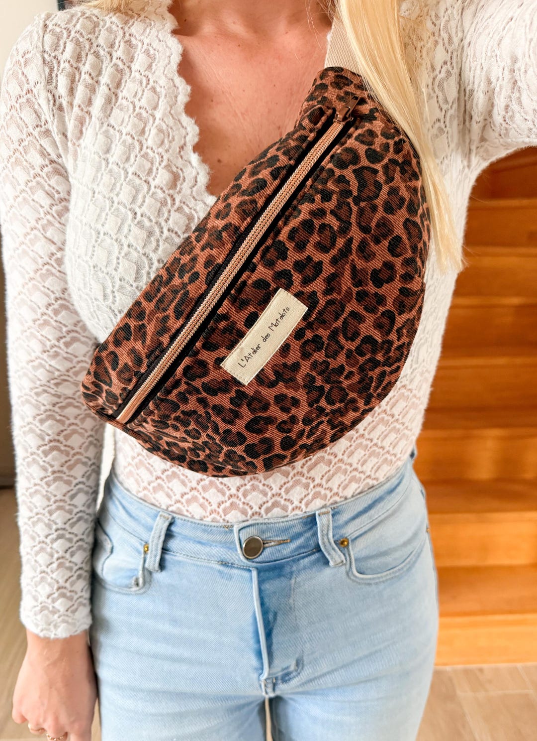 Women's Leopard Print Velvet Fanny Pack - Etsy