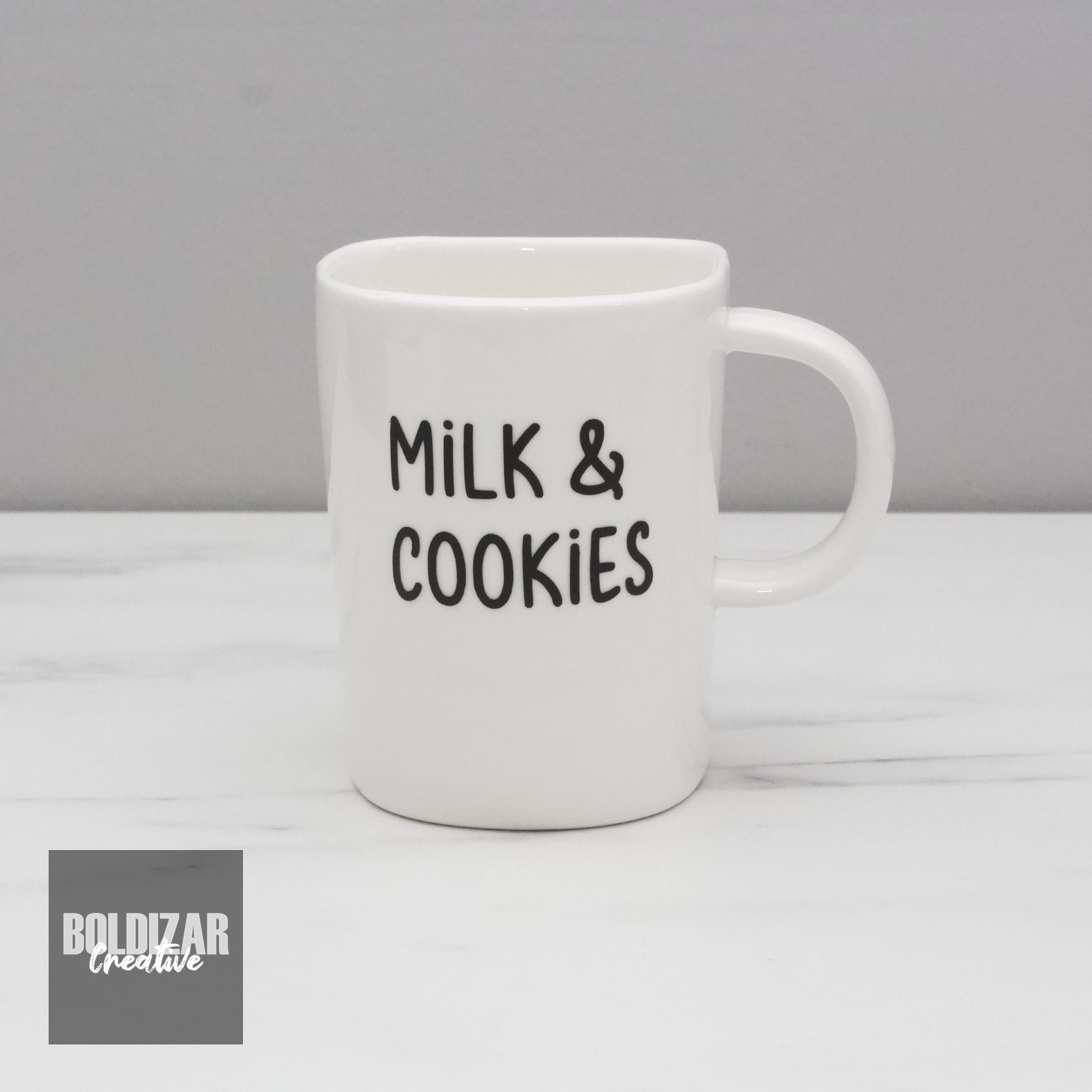 Milk & Cookie Mug | Snack Mug | Winter Decor | Christmas Mug | Treat ...