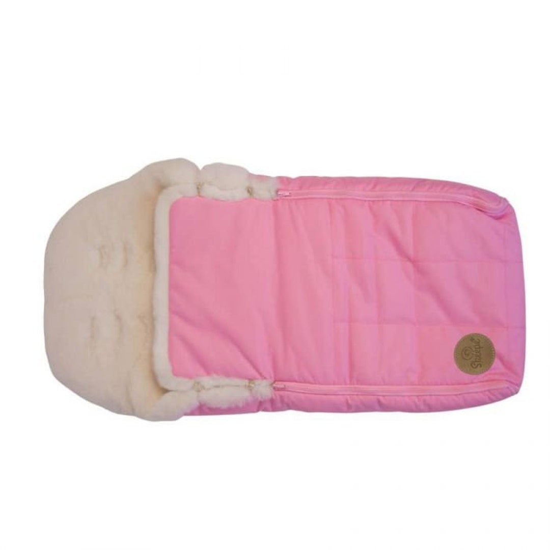 Skéépe Footmuff Made of White Lambswool Pink Footmuff Pram - Etsy