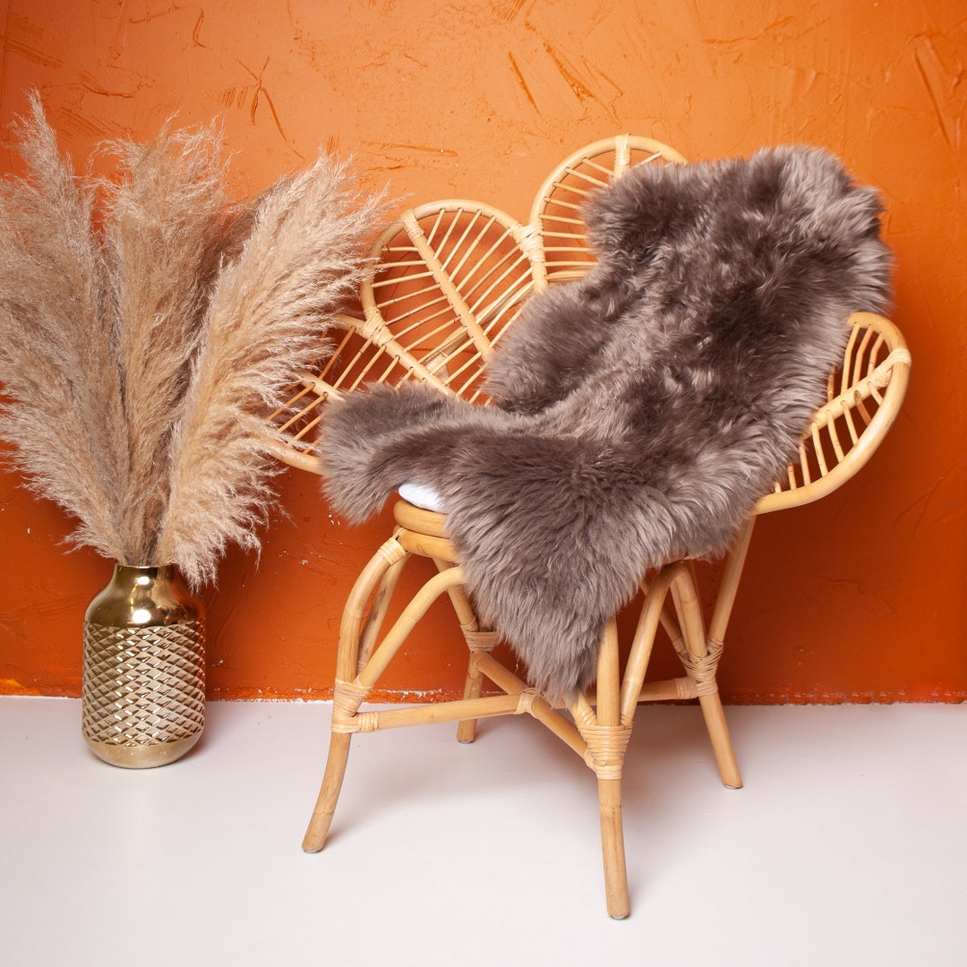 Skéépe Real Texel Sheepskin Dark Taupe Texel Quality Mark Colored ...