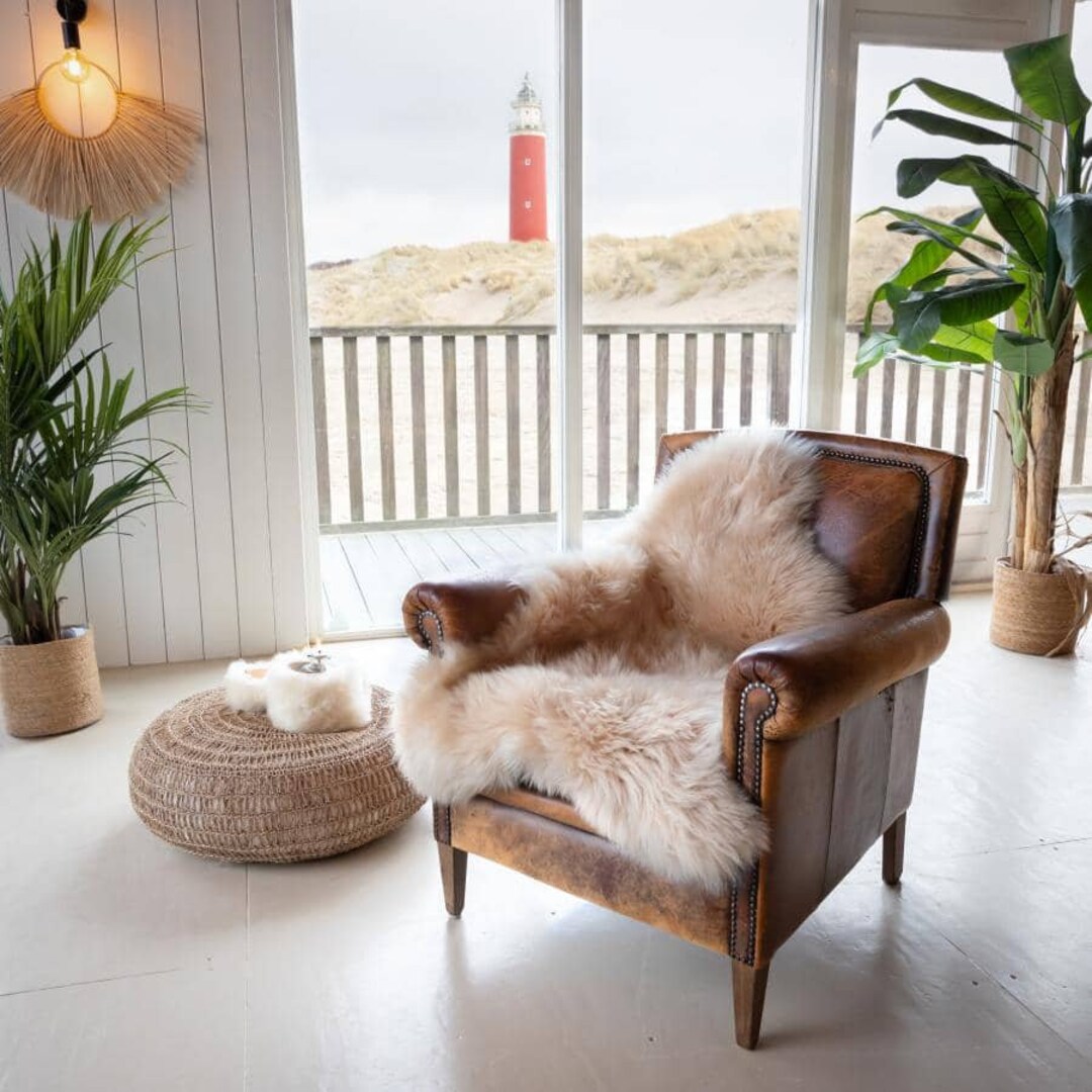 Texel Sheepskin Light Beige Genuine - Skéépe - Sheepskin Rug - Genuine ...