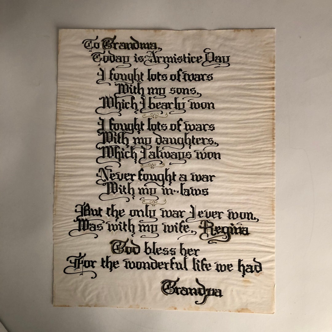 Vintage Soldier’s Love Letter From a Husband to His Wife | Antique Hand ...