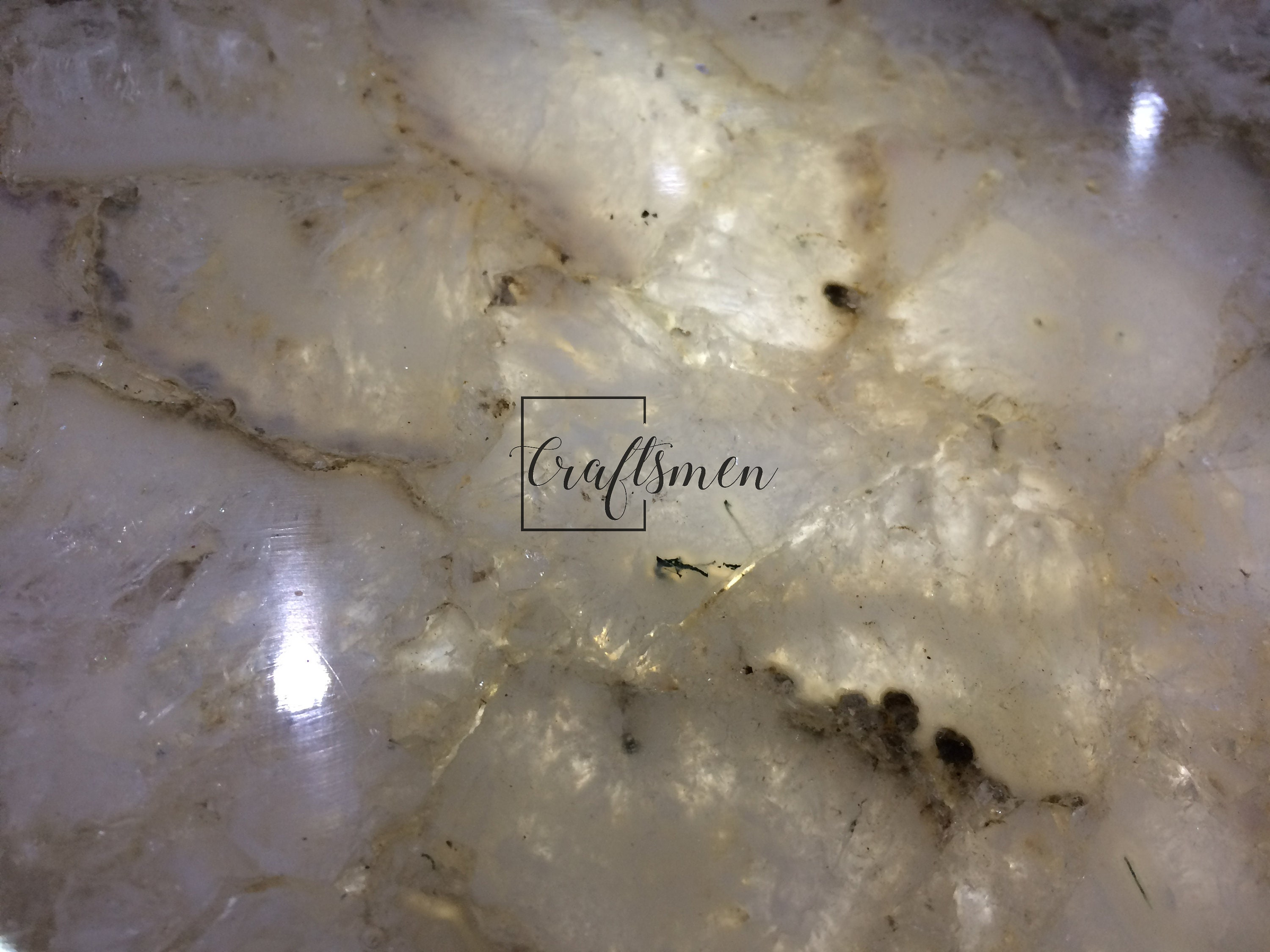 12x9 Quartz Serving Tray With Steel Finish Handle. - Etsy