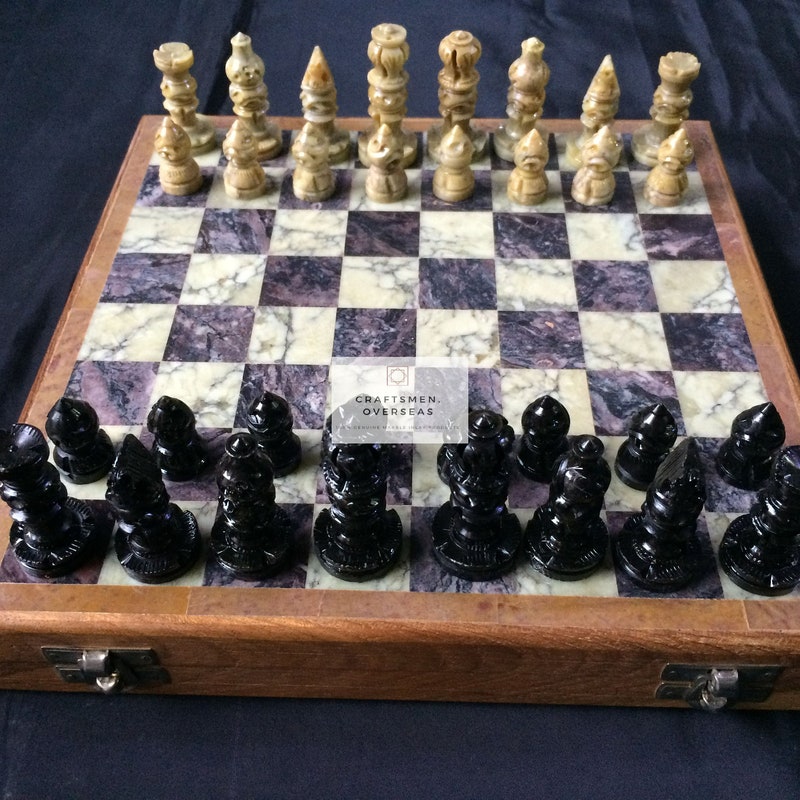 Stone Chess Set - Etsy
