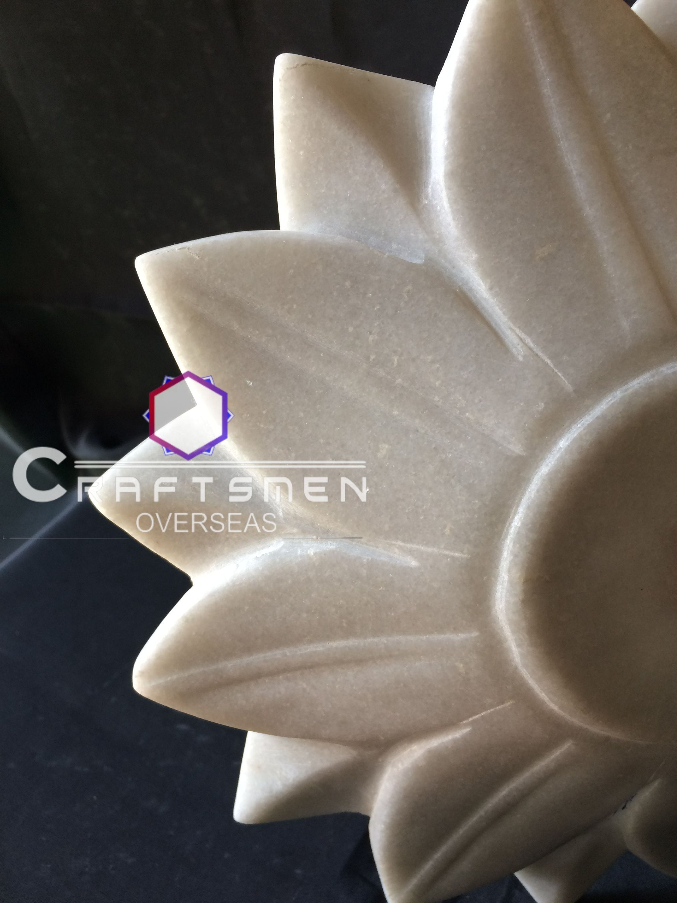 9 Inches Marble Stone Inlay Petal, Fruit Bowl, Flower Floater Bowl ...