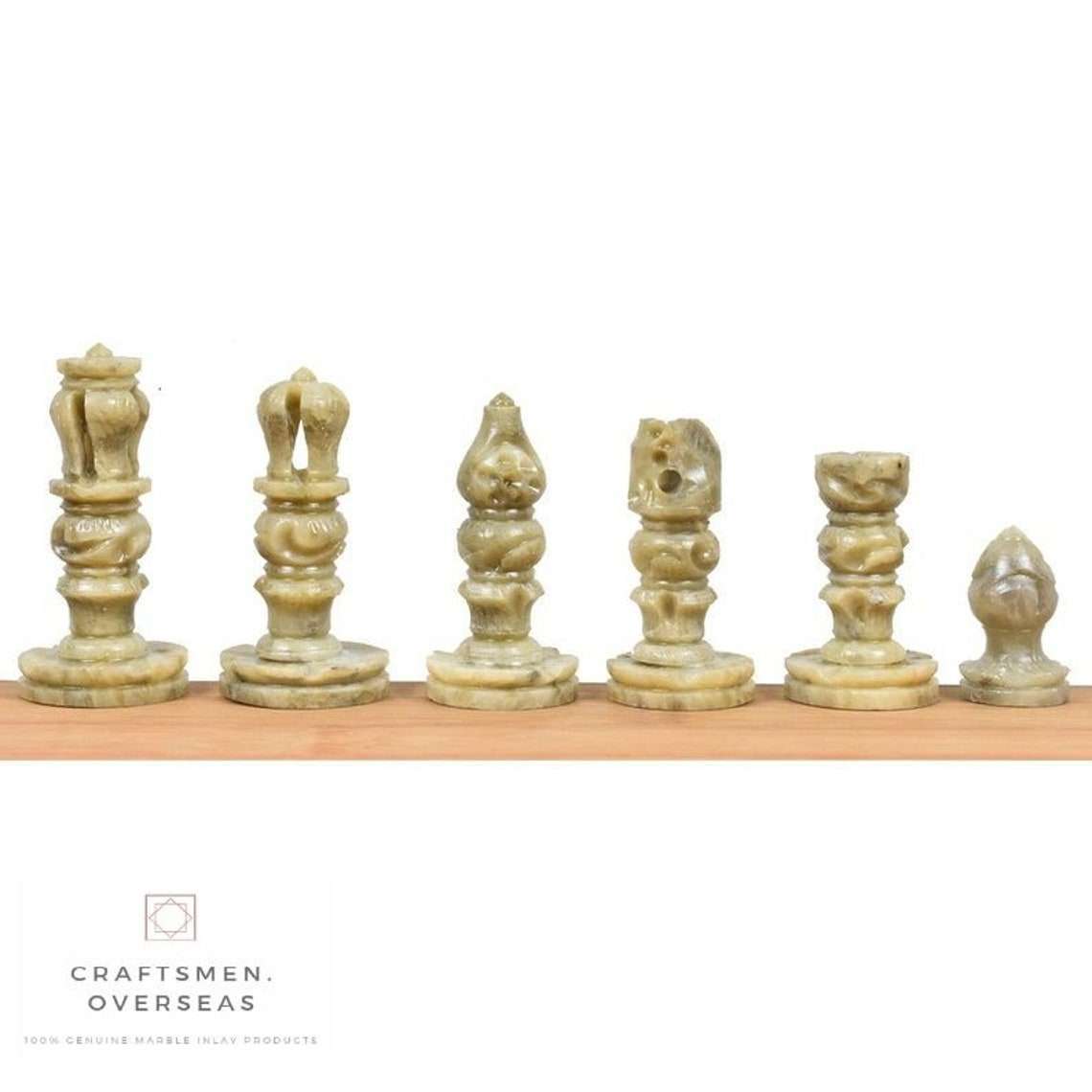 Marble Stone Chess Set Fine Game Board Soapstone Chess Pieces - Etsy