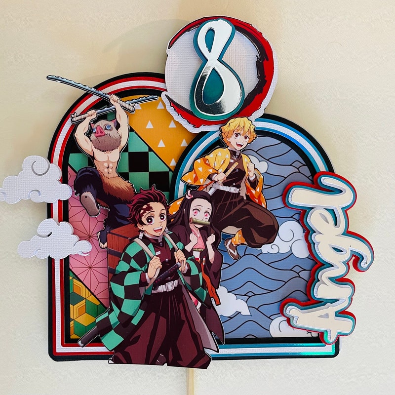 Demon Slayer Cake Topper - Etsy