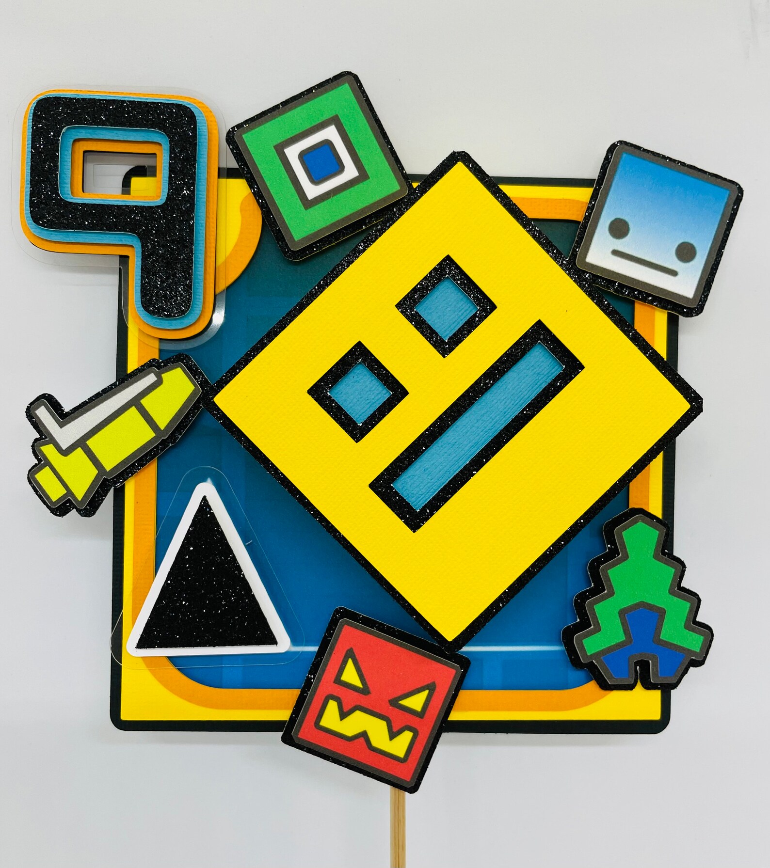 Geometry Dash Cake Topper - Etsy Canada