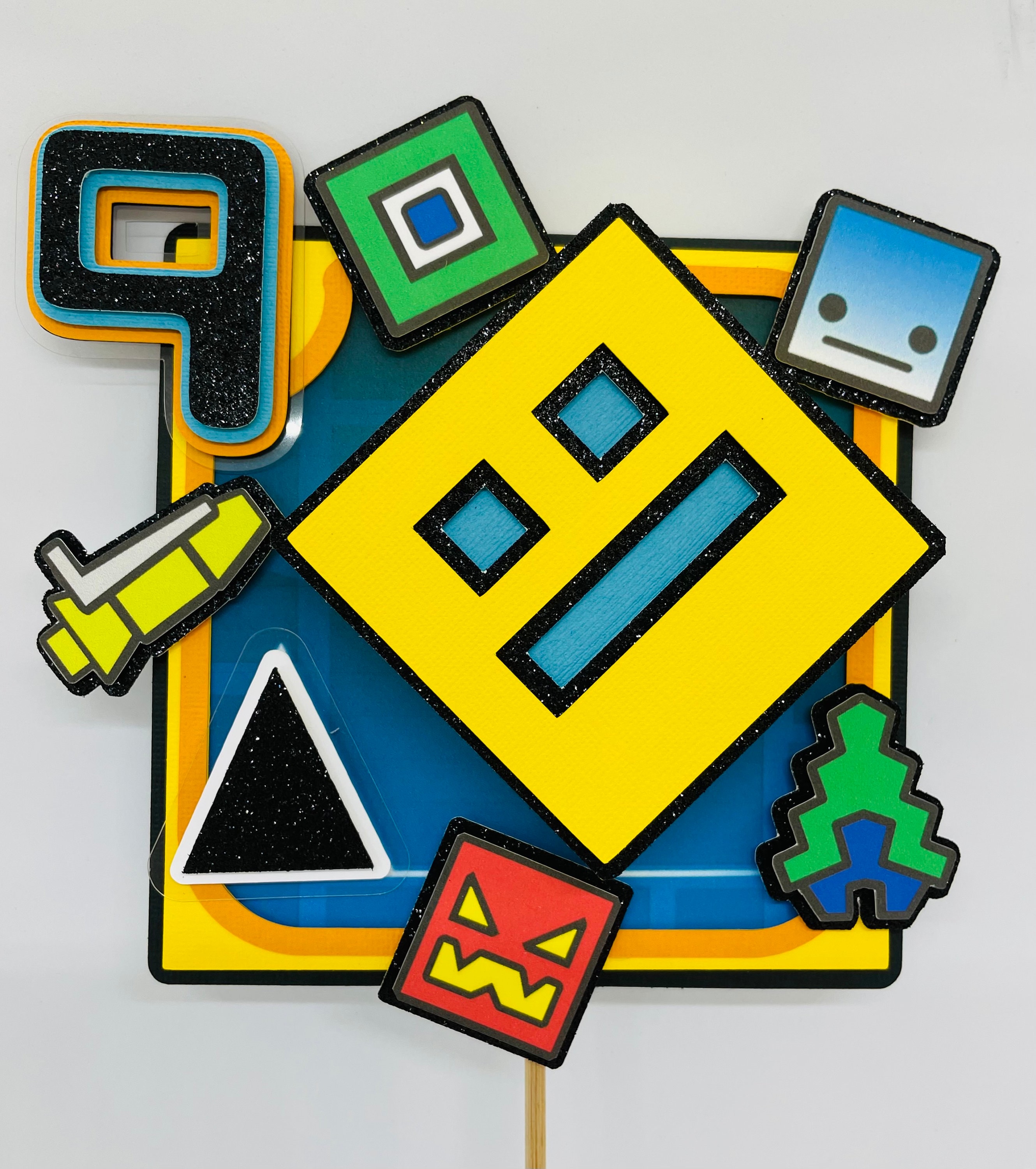 Geometry Dash Cake Topper - Etsy Canada