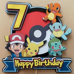 Pokemon Cake Topper - Etsy