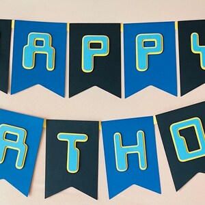 Geometry Dash Happy Birthday Banner - Etsy
