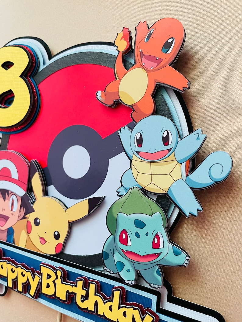 Pokemon Cake Topper - Etsy