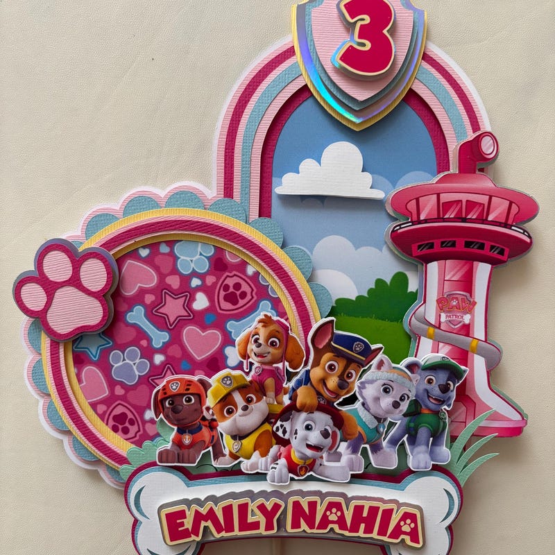 Paw Patrol Cake Topper - Etsy