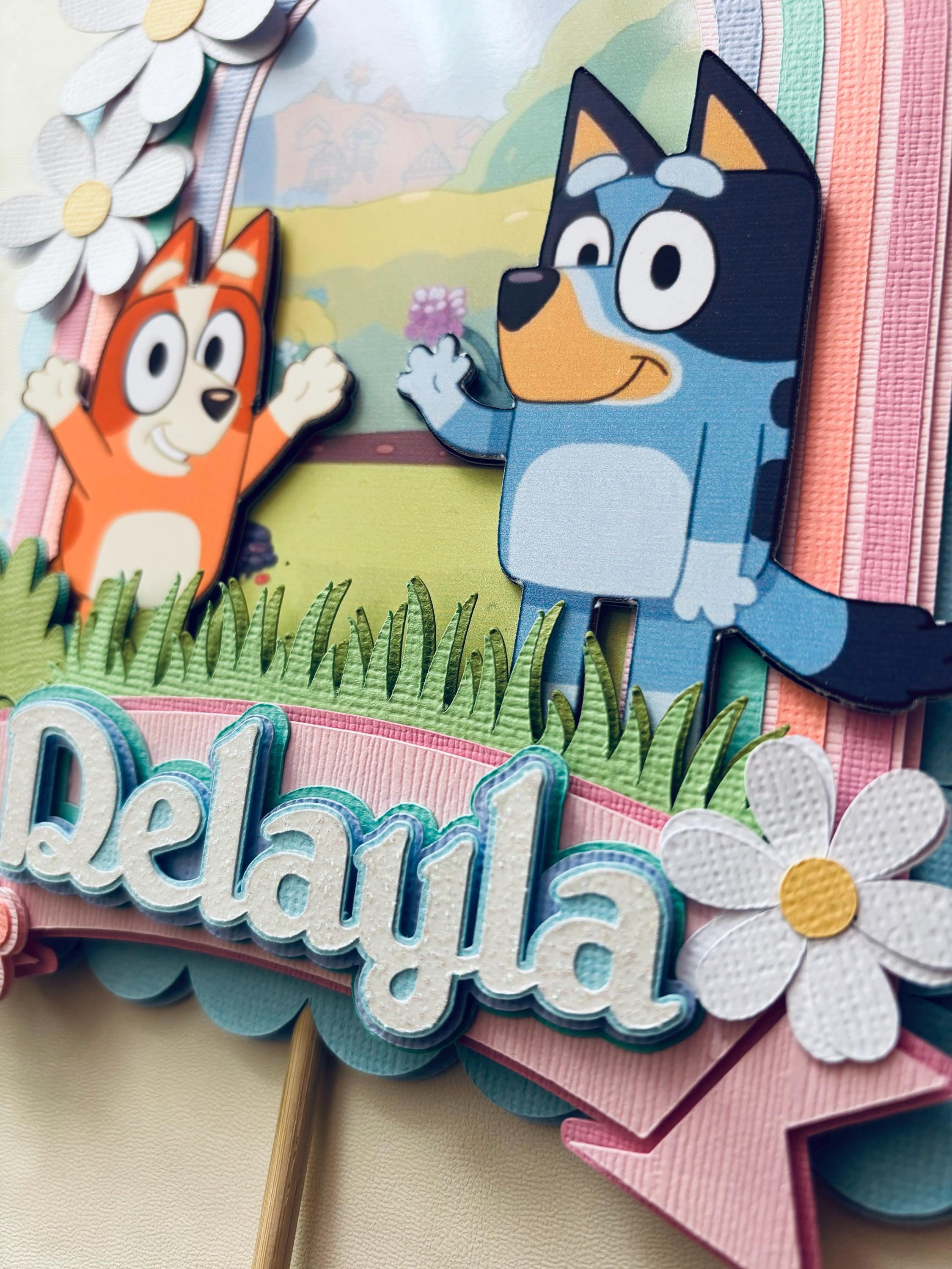 Personalized Bluey Cake Topper - Etsy Canada