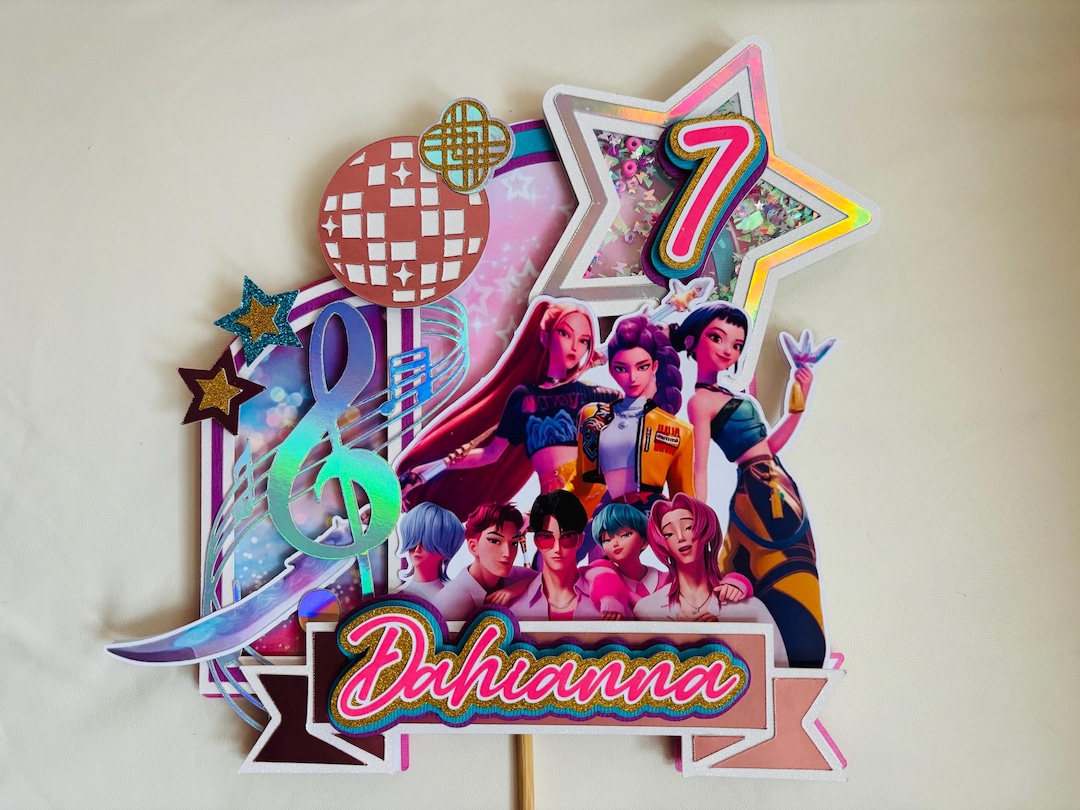Personalized Huntrix-kpop Demon Hunters Cake Topper - Etsy