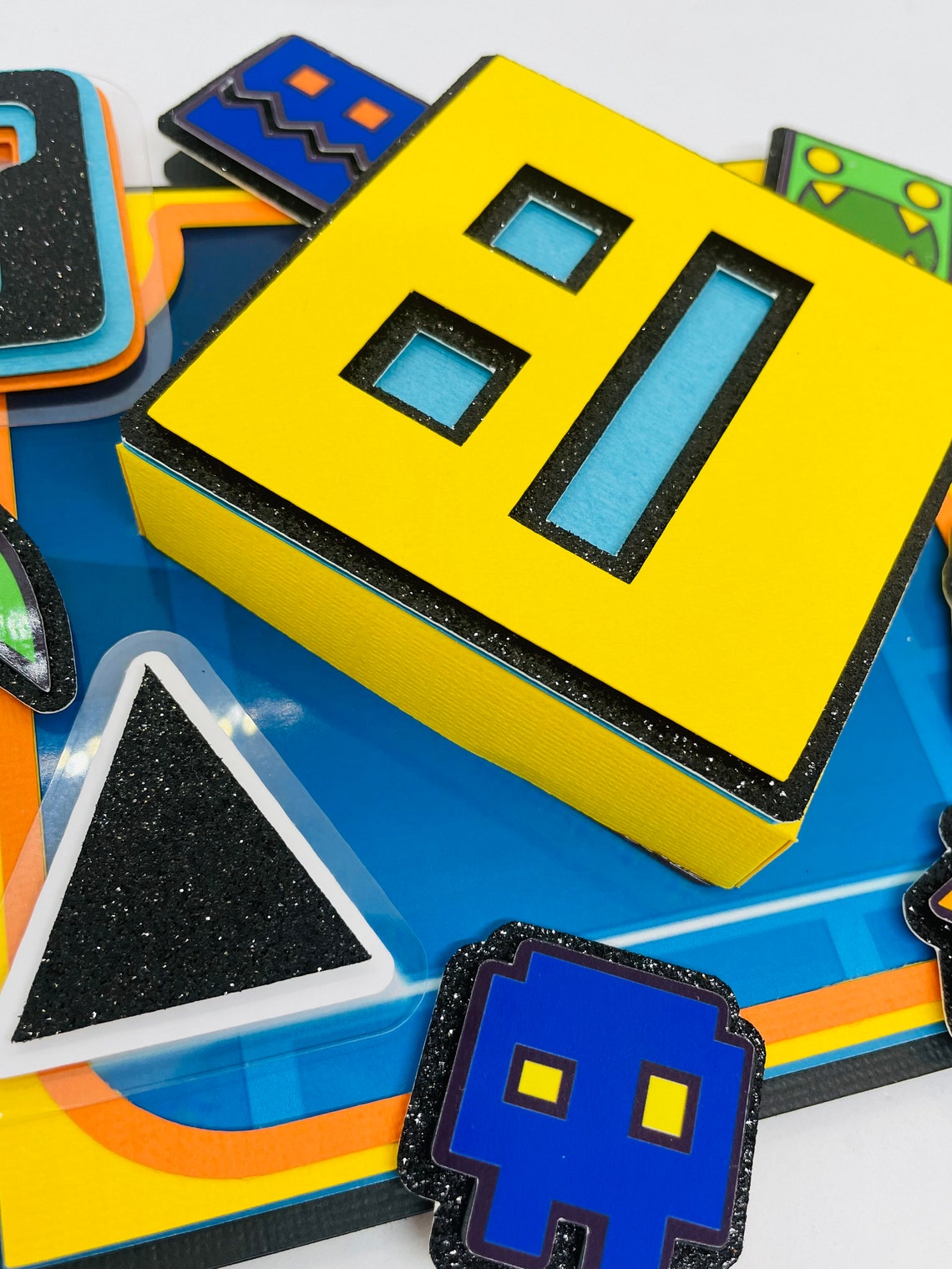 Geometry Dash Cake Topper - Etsy Canada