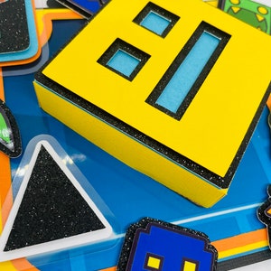 Geometry Dash Cake Topper - Etsy Canada