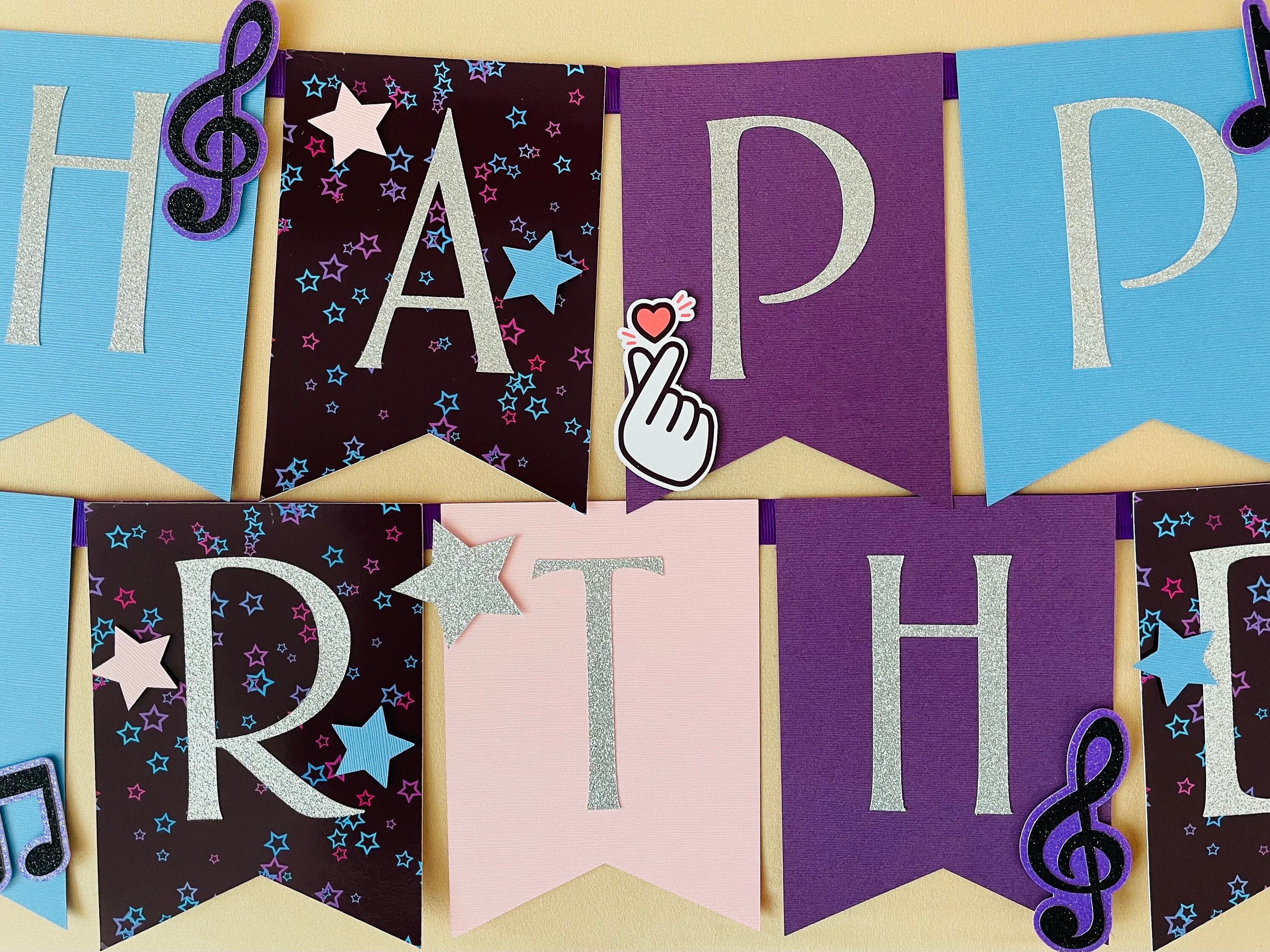 BTS Happy Birthday Banner - Etsy