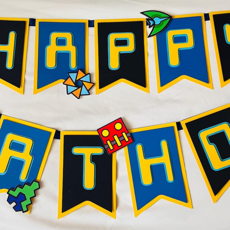 Geometry Dash Banner - Etsy