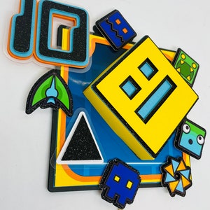Geometry Dash Cake Topper - Etsy Canada